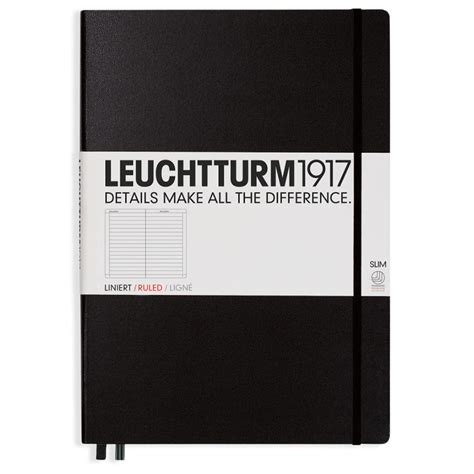 Leuchtturm Notebook A4 Master Slim Plain Pen Store