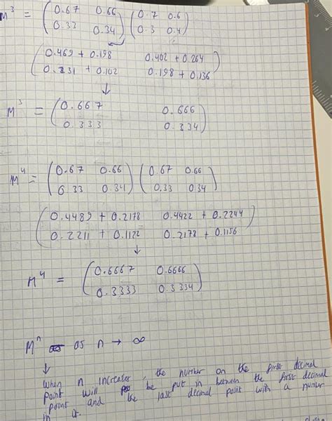 Markov Matrices Nrich