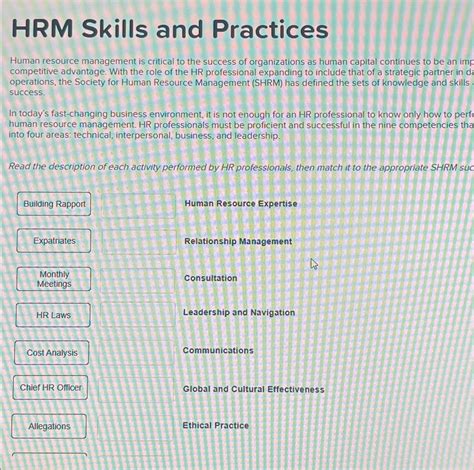 Solved HRM Skills and PracticesHuman resource management is | Chegg.com