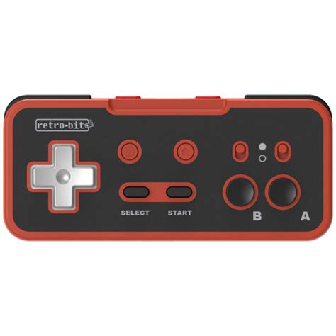 Red And Black Origin8 Wireless Controller Retro Bit Nes Switch