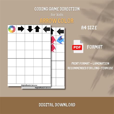 Arrow Color Coding Game Direction Activity Printable Fun For Fine Motor Skills Preschool