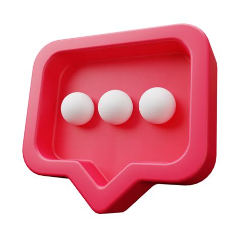 3d Social Media Comment Notification 29896106 Png