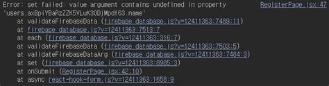 error set failed value argument contains undefined in property