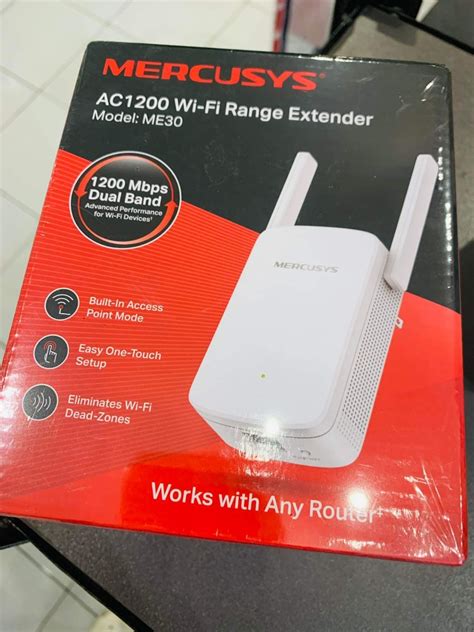 Mercusys Me30 Ac1200 Wi Fi Range Extender Dual Band Computers And Tech