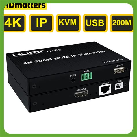 4k Hdmi Kvm Extender Over Ip 200m 4k Usb Hdmi Kvm Ethernet Extender