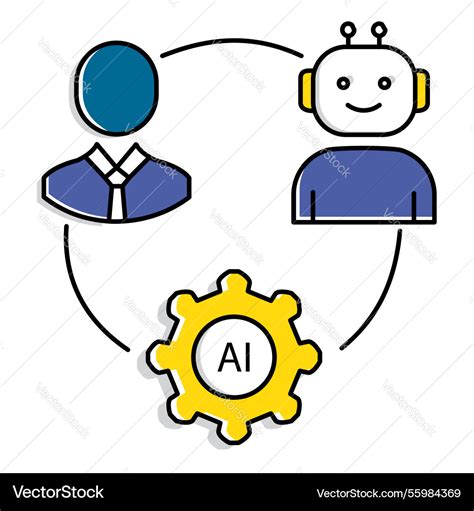 Ai Powered Innovation Und Corporate Collaboration Vektorbild