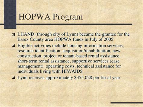 Ppt Overview Of Housing Activities Lynn Housing Authority