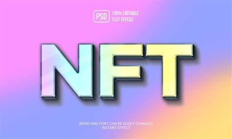 Premium PSD Nft Text Style