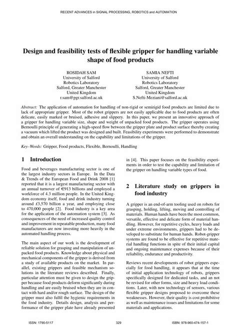 Pdf Design And Feasibility Tests Of ﬂexible Gripper For · A