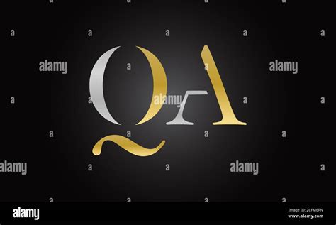 initial letter qa logo design with creative modern business typography