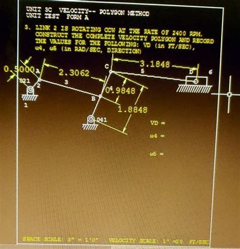Solved Need Velocity Polygon To Get The Values Thanks Unit 3
