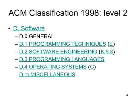How Acm Classification Can Be Used For Profiling