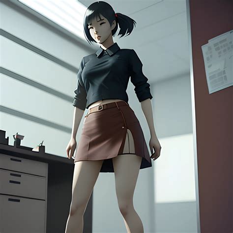 Korean Women In The Office Miniskirt Fit Legs Sinister Art By Greg