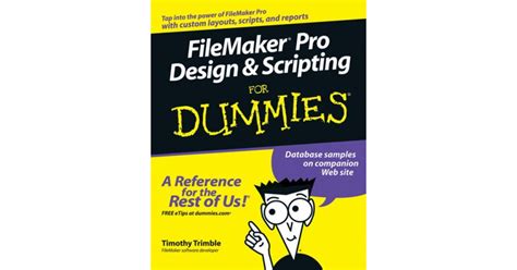 a scripting reference filemaker® pro design and scripting for dummies® [book]