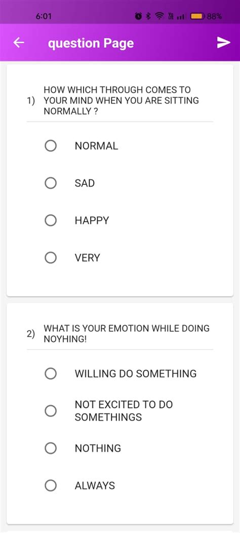 Mental Health Quizz Applicaton Using Flutter Projectwale