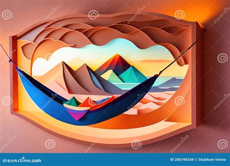 3 D Illustration Of A Modern Abstract Background Stock Illustration
