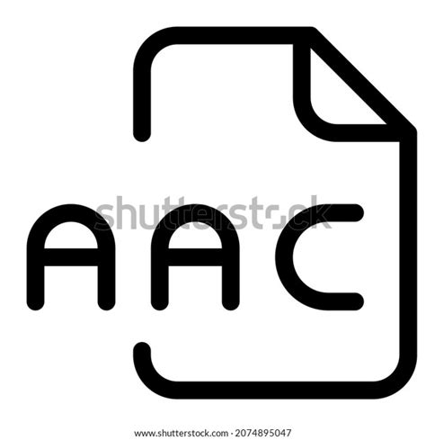 Advanced Audio Coding Aac Audio Coding Stock Vector Royalty Free 2074895047 Shutterstock