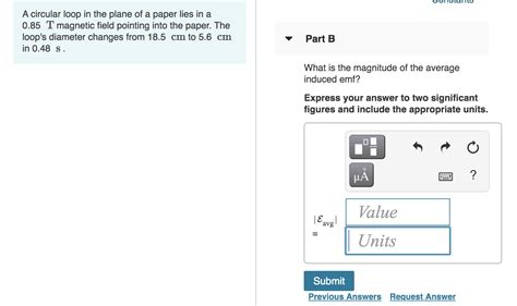 Solved A Circular Loop In The Plane Of A Paper Lies In A Chegg