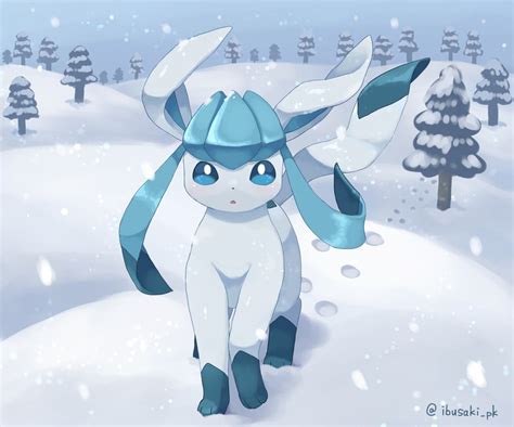Glaceon Pokemon Drawn By Ibusaki Ivu Danbooru