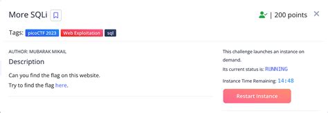Ctf More Sqli More Sqli — Web Exploitation By Kikiyang Medium