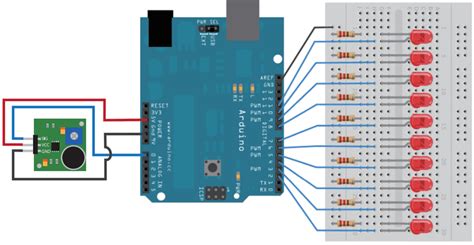 Sound Sensor Arduino Circuit Diagram