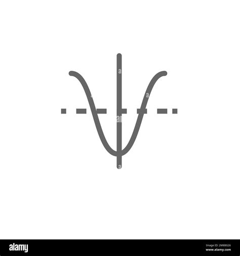 Parabola Statistic Chart Icon Graphic Resource Template Vector Illustration Stock Vector Image