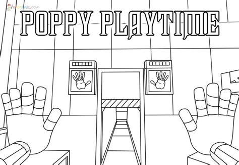 Coloriages Poppy Playtime 18 Coloriage Dessin Noir Et