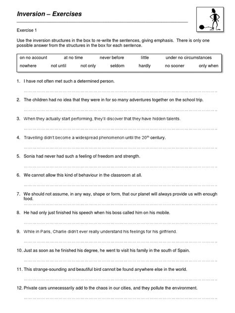 Inversion Advanced Exercises Pdf