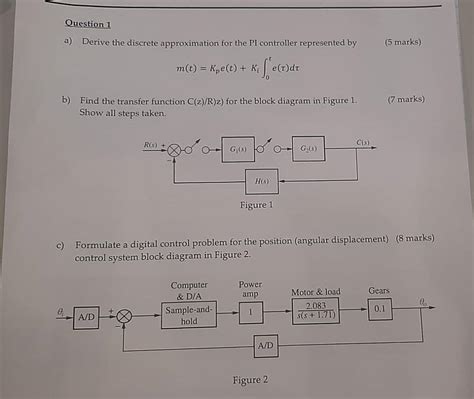 Solved Question 1a ﻿derive The Discrete Approximation For