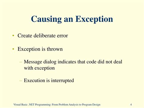 Ppt Chapter 12 Advanced Topics Exception Handling Powerpoint
