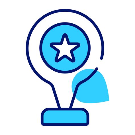 Navigation Map Pointer With Star Location Icon Easy To Use Vector Art At Vecteezy