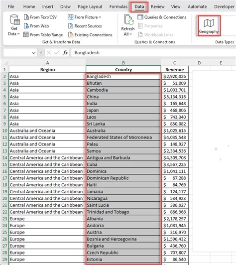 how to create a map chart in excel step by step guide