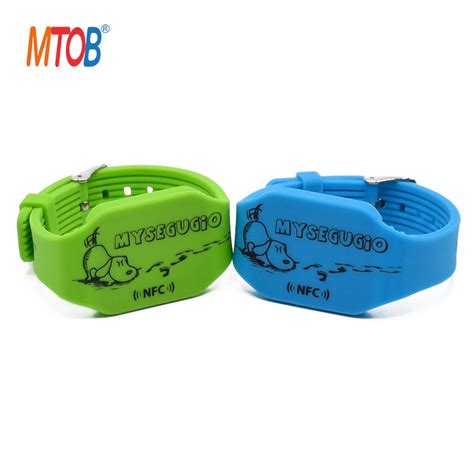 Ntag213 215 Silicone Bracelet Nfc Programmable Wristbands