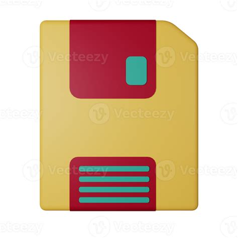 Floppy Disk 3d Illustration 35085711 Png