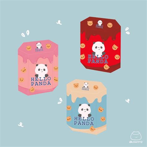 Hello Pandas Cartoon Girl Drawing Hello Panda Sticker Art