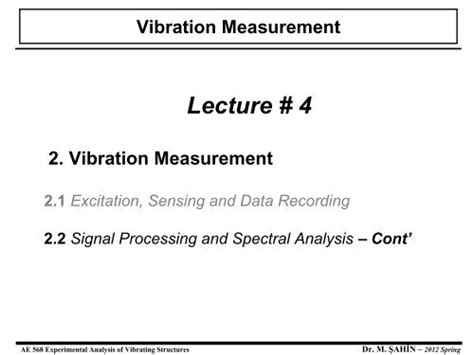 Vibration Testing For Modal Analysis