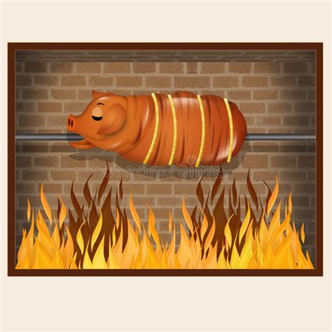 Spit Roast Stock Illustrations 235 Spit Roast Stock Illustrations