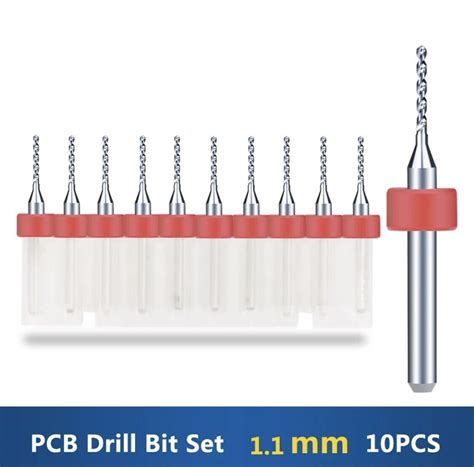 10pcs 1 1mm Pcb Print Circuit Board Carbide Mini Micro Drill Bit Set Sm Components