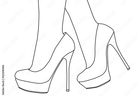 High Heels Coloring Pages