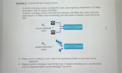 Solved Question 2 Consider The Two Scenarios Below A