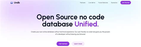 Undb Private First Unified Self Hosted No Code Database Rpatient