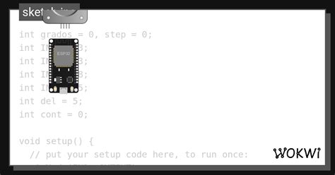 Step Motor Wokwi Esp32 Stm32 Arduino Simulator