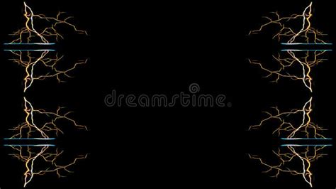 Digital Rendering Abstract Pattern Electric Thunder Stock Illustration