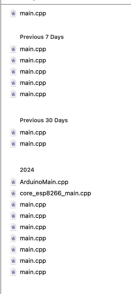 where could we find arduino code source in ide v2 x ide 2 x