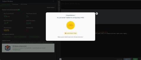completed 8days in geeksforgeeks 100daysofcodingchallenge nandita