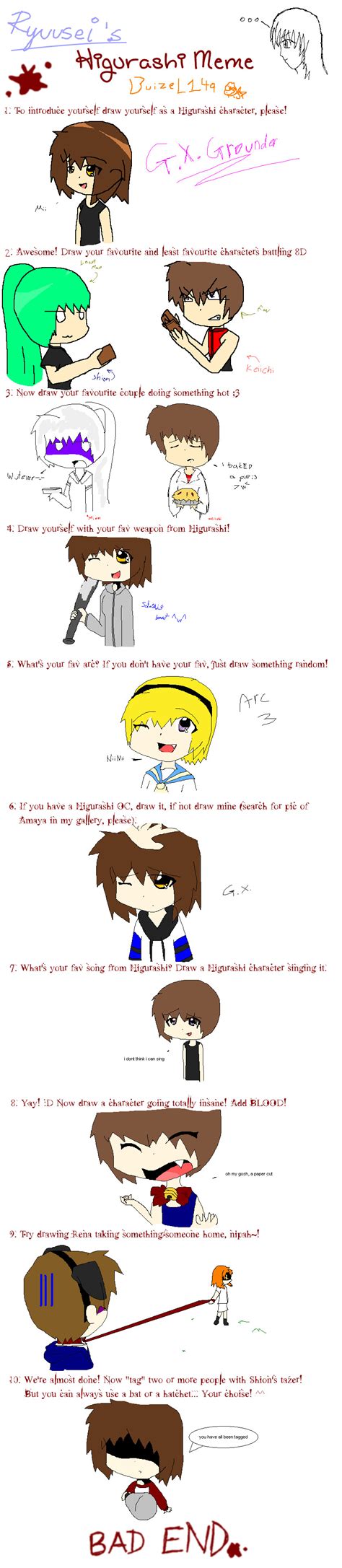 Higurashi No Naku Koro Ni Meme By Arkay9 On Deviantart