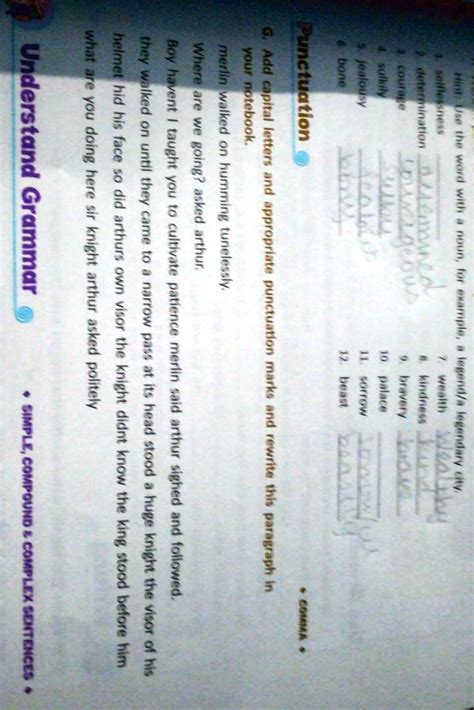 SOLVED Add Capital Letters And Punctuation