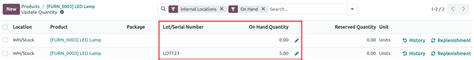 reassign lot serial numbers — odoo saas 17 2 documentation