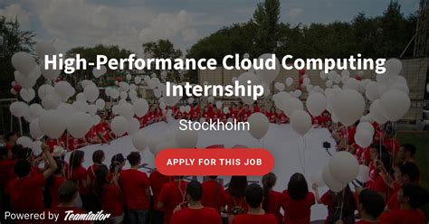 High Performance Cloud Computing Internship Huawei Sweden Randd