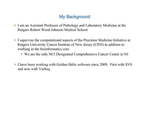 Personalized Medicine Through Tumor Sequencing Ppt